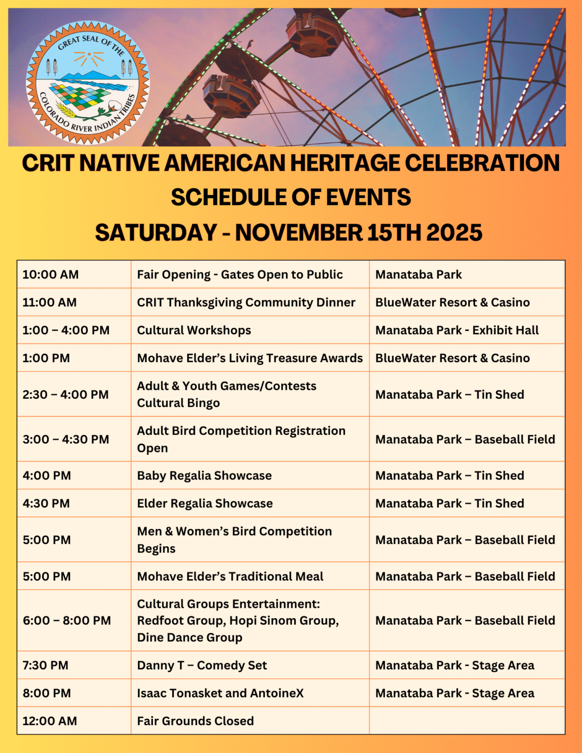 CRIT Manataba Messenger – A Publication of the CRIT Media Department